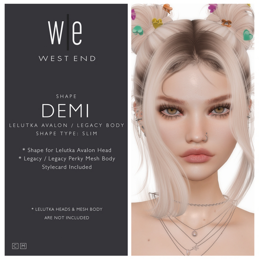 Second Life Marketplace - [ west end ] Shapes - Demi [Lel Avalon ...